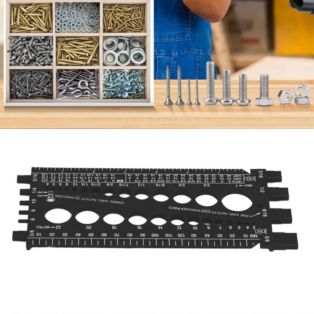 Iuxishop Nut Bolt Thread Checker Screw Gauge Clear Marking Multi ...