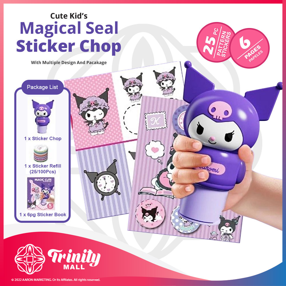 TRINITY Cartoon Magic Sticker Stamp Seal Toy Sticker Cartoon Sticker ...
