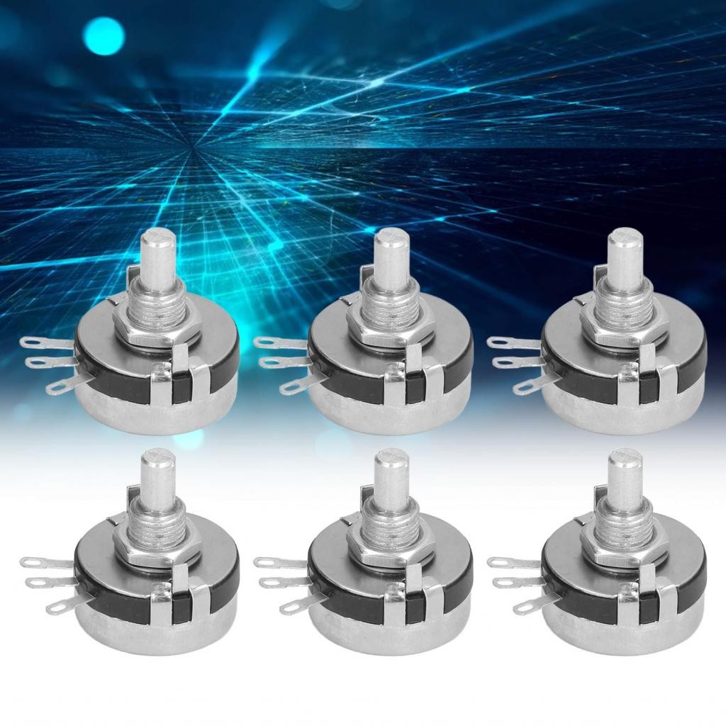 Rrianfo Potentiometer Assortment Kit Single Turn Carbon Film ...