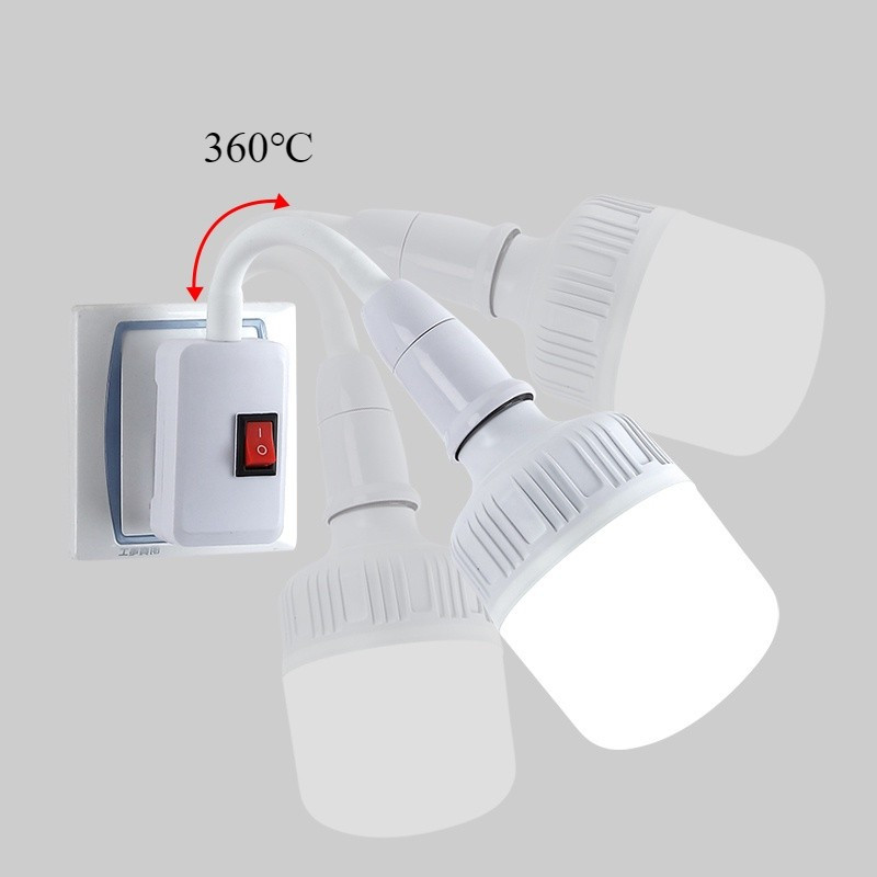 E27 Screw Socket in-line Lamp Holder/ Home Energy Saving Wall Light ...