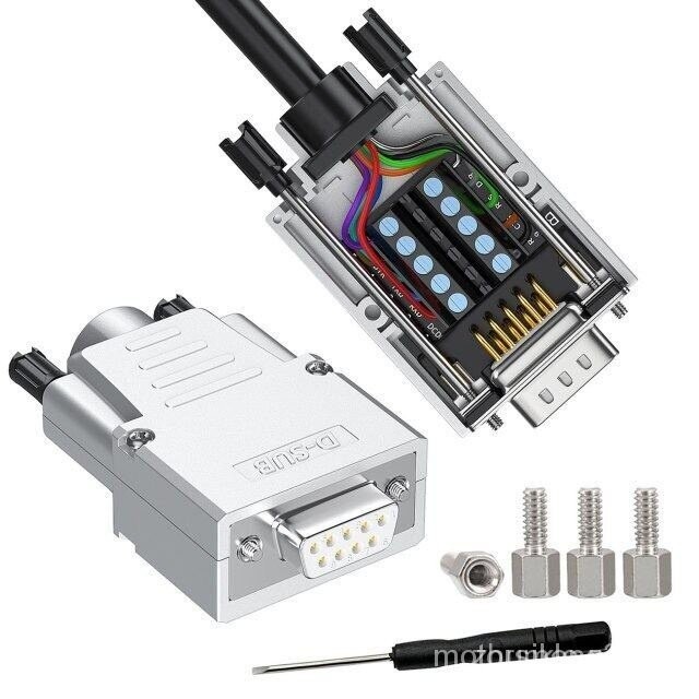 Industrial Grade Db9 Serial Male Female Rs232/485 9-Pin Com Port Metal ...