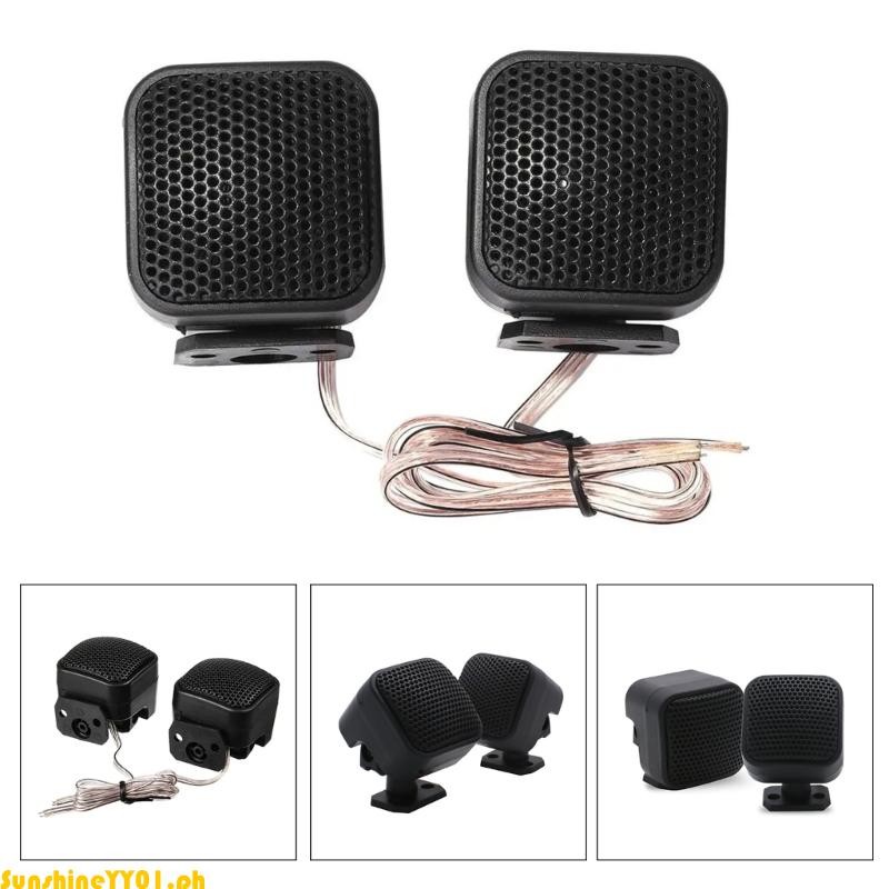 SUN 2x Car Tweeter Mini Treble Loudspeakers Frequency Stereo Speaker ...