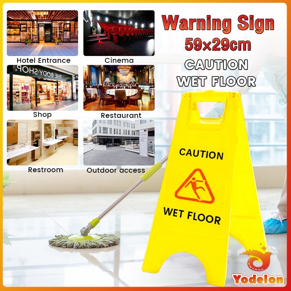 YOD Foldable No Parking Signage Caution Wet Floor Signage Eye-catching ...