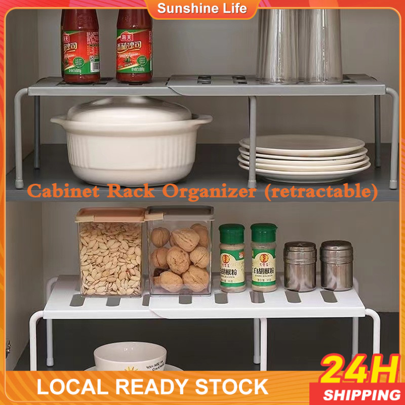 Kitchen Cabinet Rack Organizer (retractable) Shelf Under The Sink ...