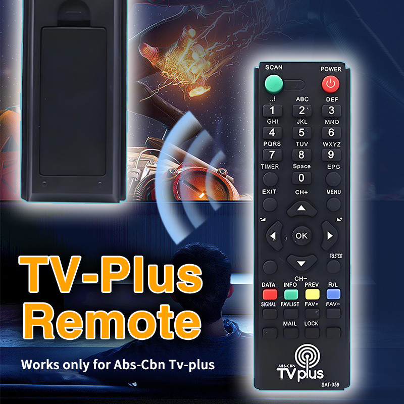 ABS CBN TV Plus TVPLUS Remote Control Compatible with 1st Gen, 2nd Gen ...