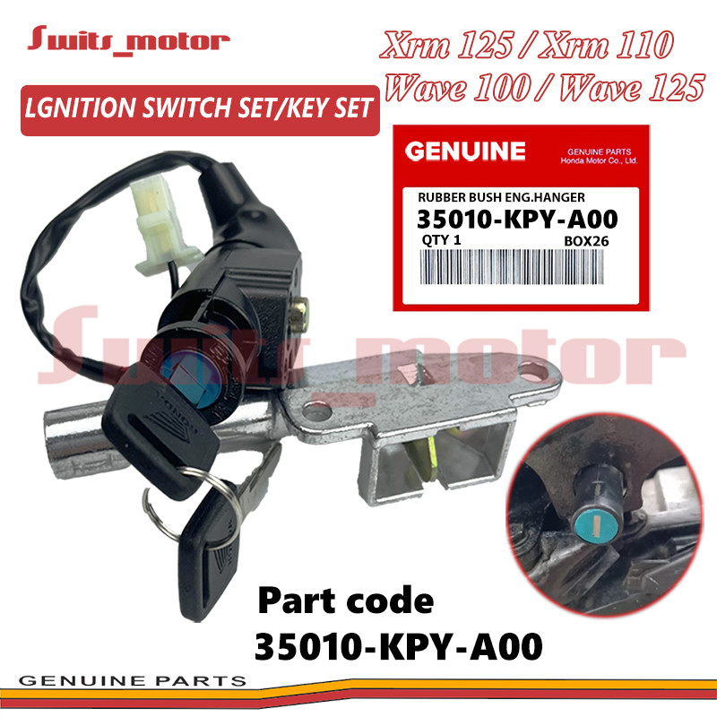 Ignition switch set/Key set Xrm 125 Wave 125 Wave 100 Xrm 110 ...