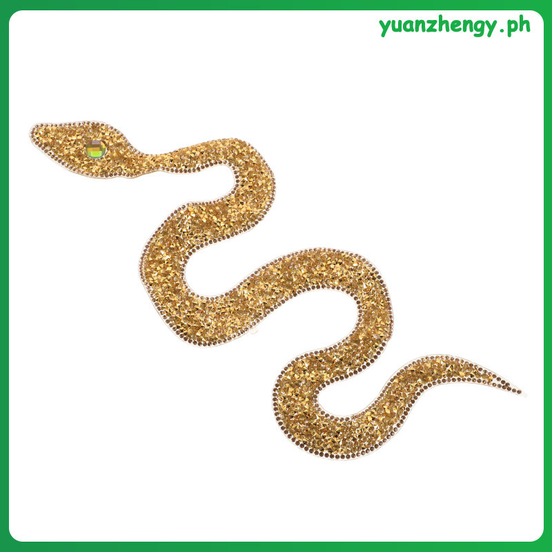 Snake Shaped Rhinestone Cloth Patch Kit Pattern Crafting Clothing ...