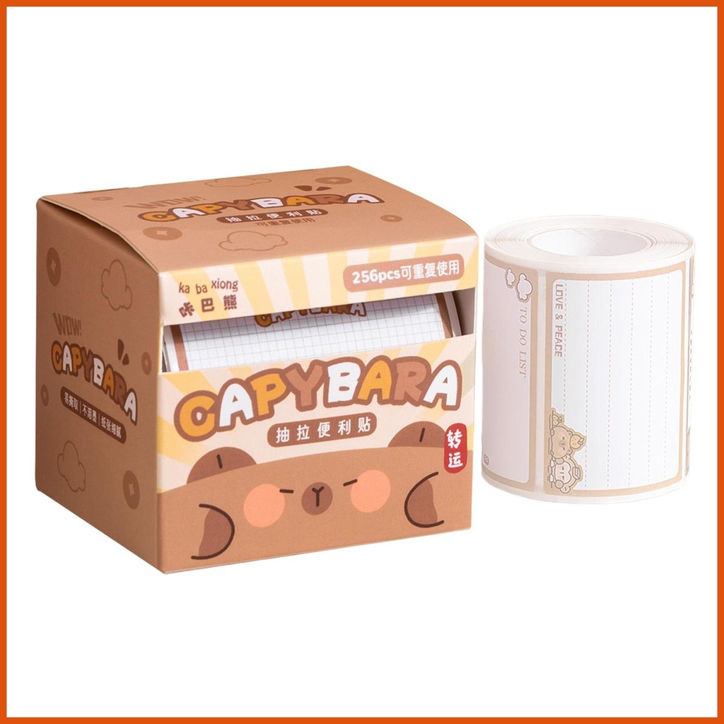 Capybara Sticky Notes 256 Sheets Cute Cartoon Capybara Sticky Notes ...