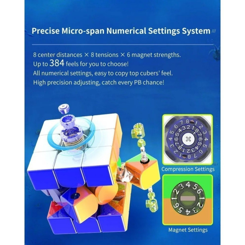 Haitun Cube 3x3 Magnetic Speed Cube 3x3x3 Maglev Magic Cube Flagship ...