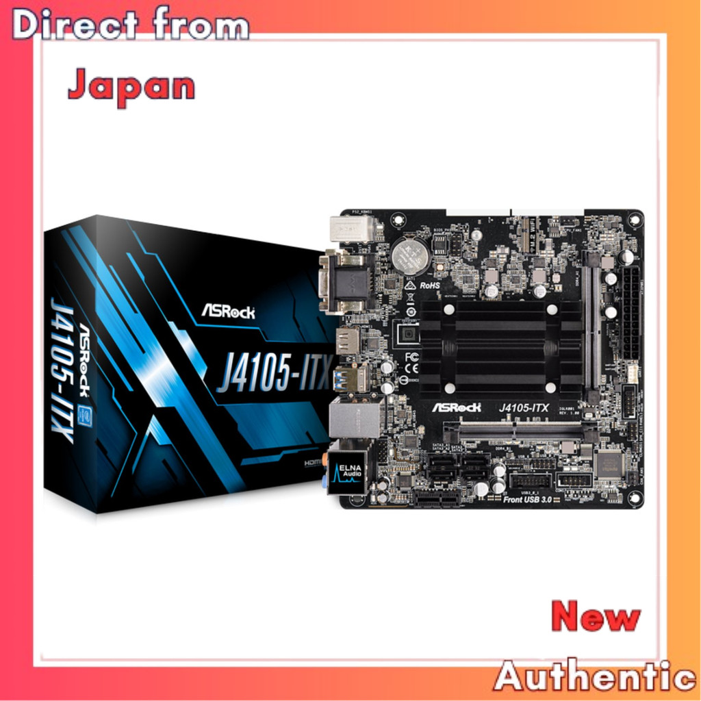ASRock Intel Quad-Core Processor J4105 Chipset Mini ITX Motherboard ...
