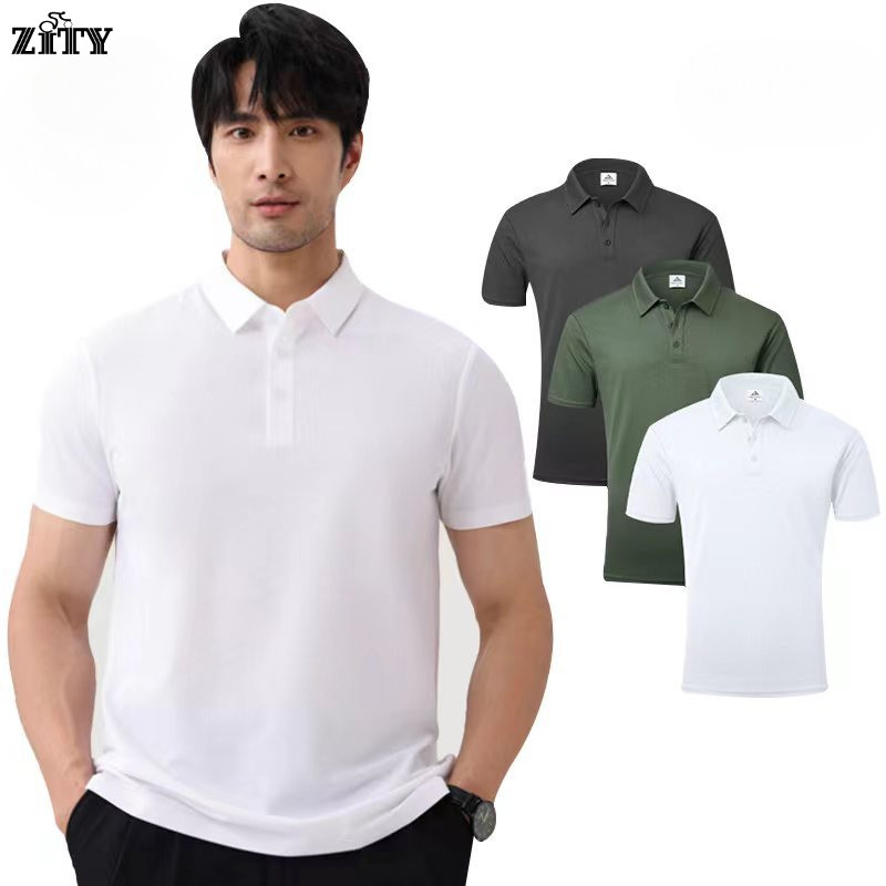 ZITY【S-4XL】Black Polo Shirt for Men Polo Korean Mens High Quality ...