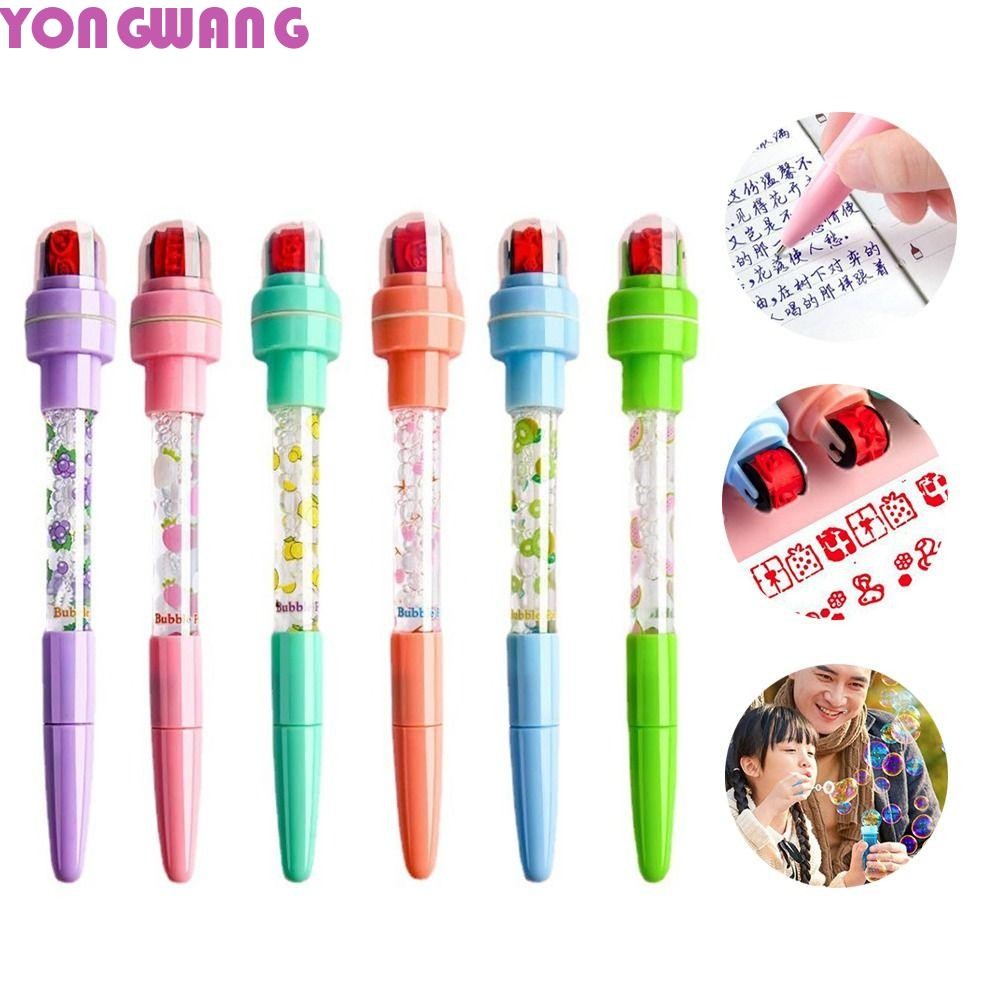 YONGWANG66HR Bubbler Pen With Stamp, With Light 5 In 1 Seal Roller ...