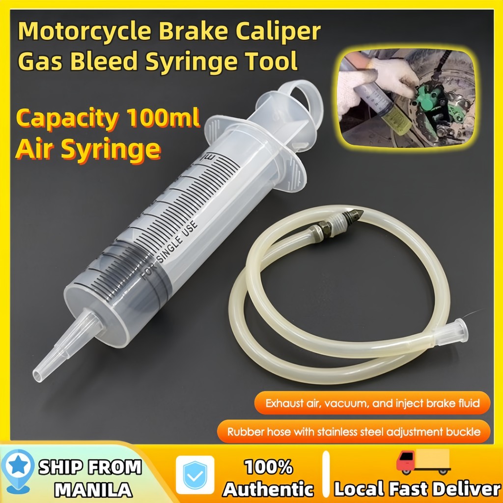 100ML Motorcycle Bleed Kit/Motorcycle Brake Caliper Gas Bleeder Syringe ...