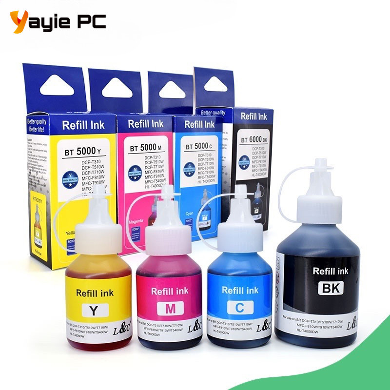 Brother BT5000 6000 Ink Refill Dye For Printer DCP-T710W T420W J3930DW ...