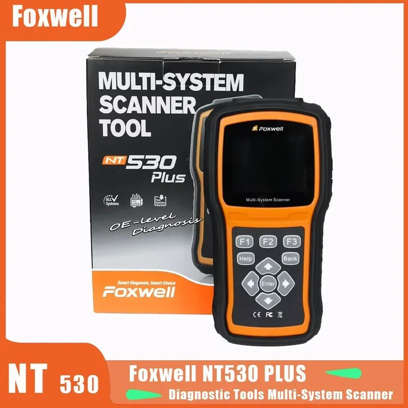 FOXWELL NT530 Plus OBD2 Scanner Oil, ABS, EPB Code Reader Automotive ...