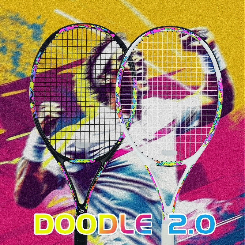 SALYWEE DOODLE&SUNNY Carbon Tennis Racket Lightweight Design Upgraded ...