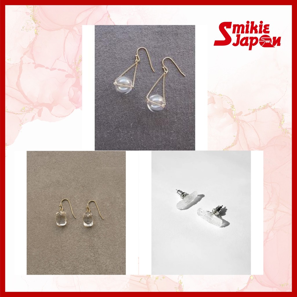 Hario Earrings Collection: Bubble HAA~B-002, Carat Square HAA-CSQ-002P ...