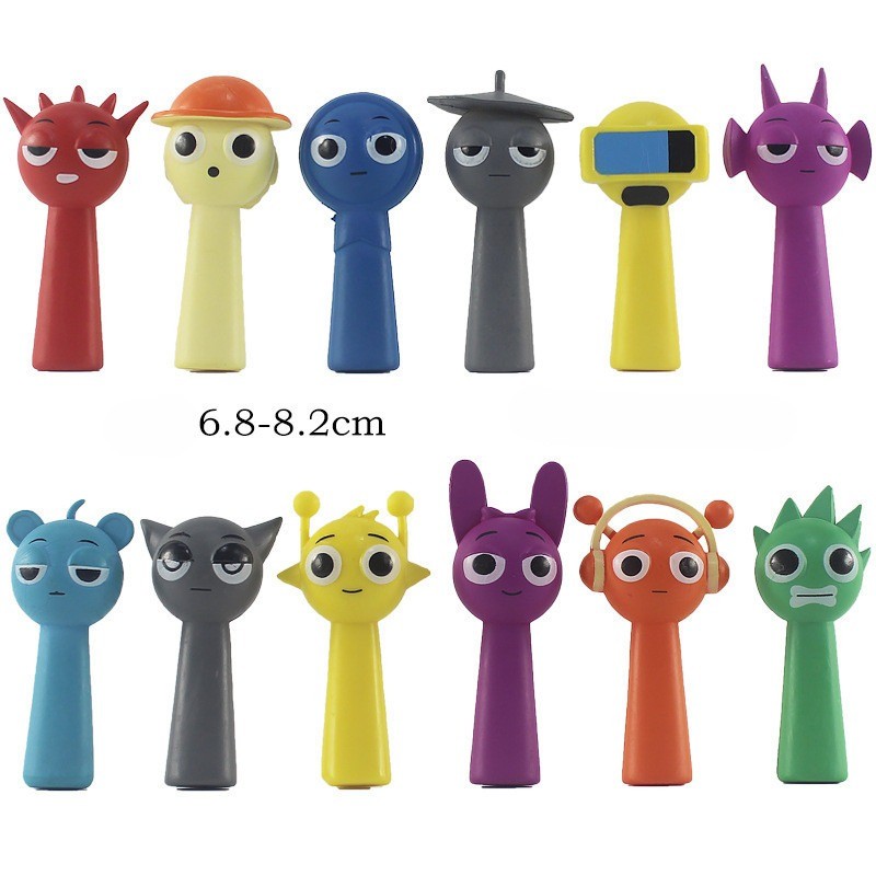 Sprunki Dandy's World Action Figure Model Dolls Game Toy Set for ...