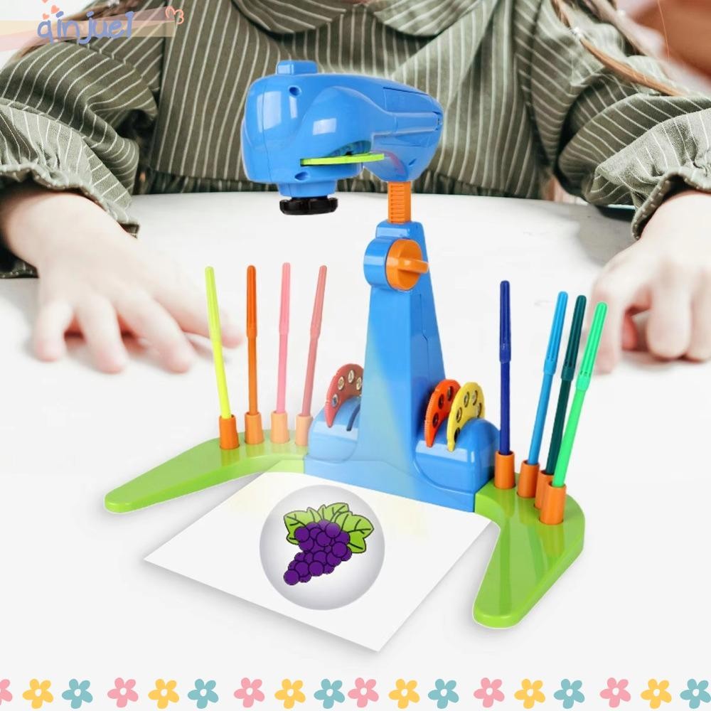 QINJUE1 Smart Sketcher Projector, with 32 Cartoon Patters Erasable Kids ...