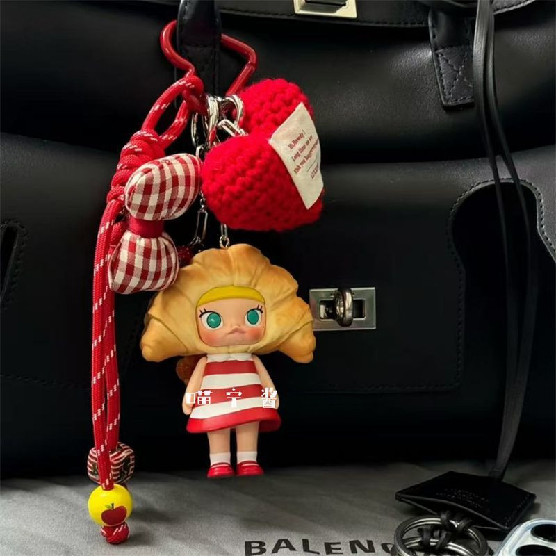 Molly Bread Head Pendant Keychain Bag Hanging Girl Creative Gift Car ...