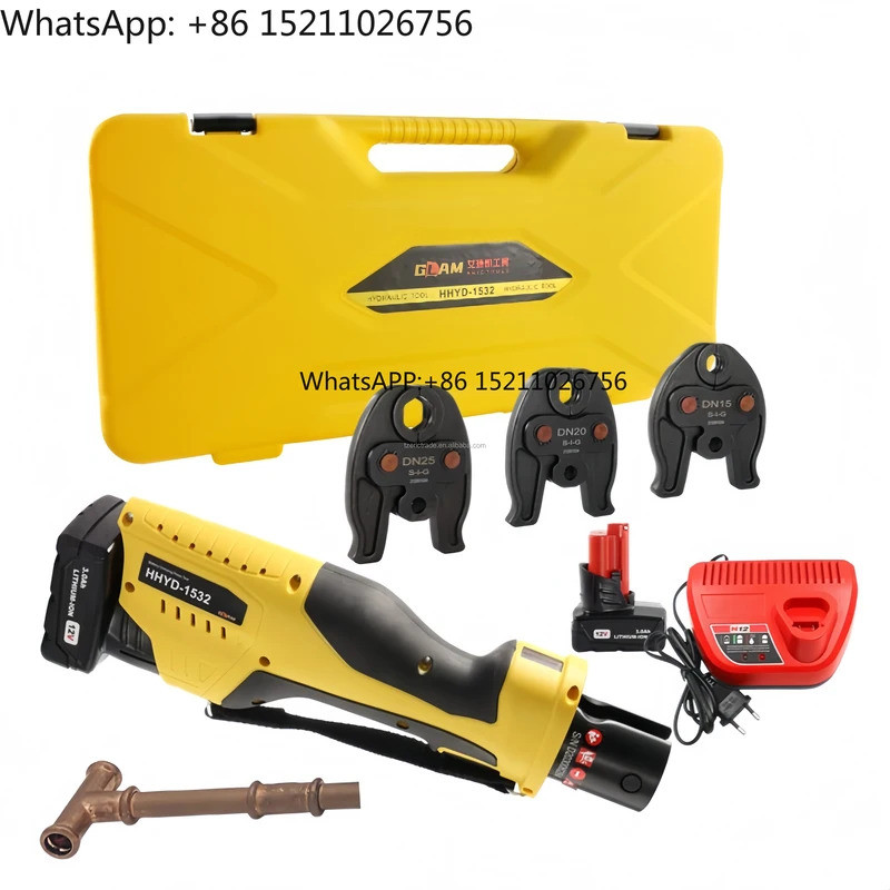 ProPress Cordless Rechargeable Copper Tube Crimping Tool Kit Battery ...