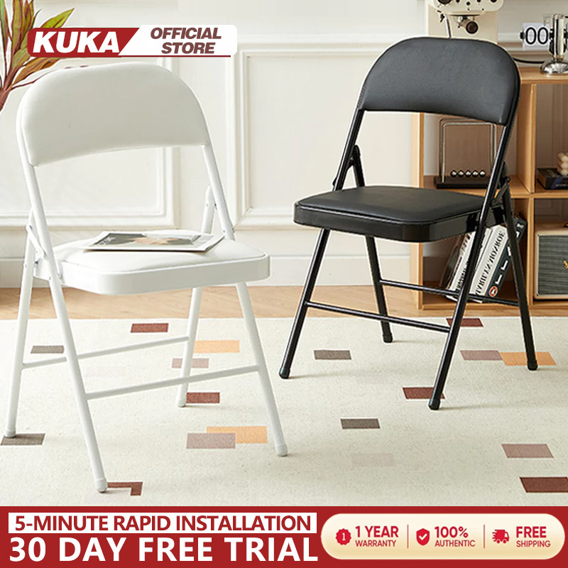 Folding Chair Foldable Leather Chair Meeting Seat Chair Home Study ...