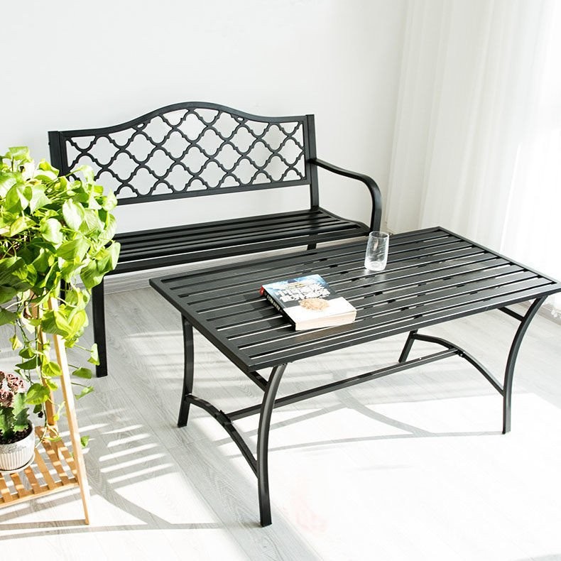 Park Bench Outdoor Long Bench Row Bench Strip Bench Leisure Backrest ...