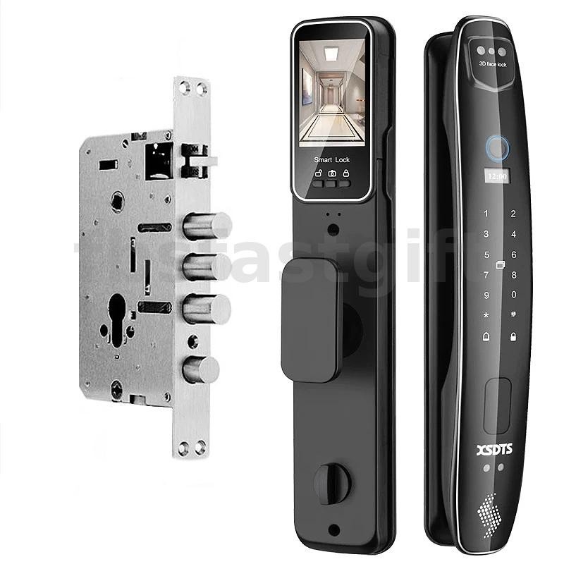 CS7 Smart Door Lock with 30*240 Lock Body 3D Face Recognition Security ...