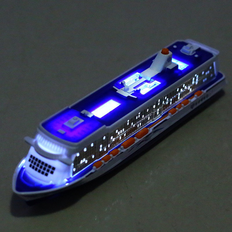 Alloy Luxury Cruise Ship Model Warrior Acoustic and Lighting Toys Ship ...