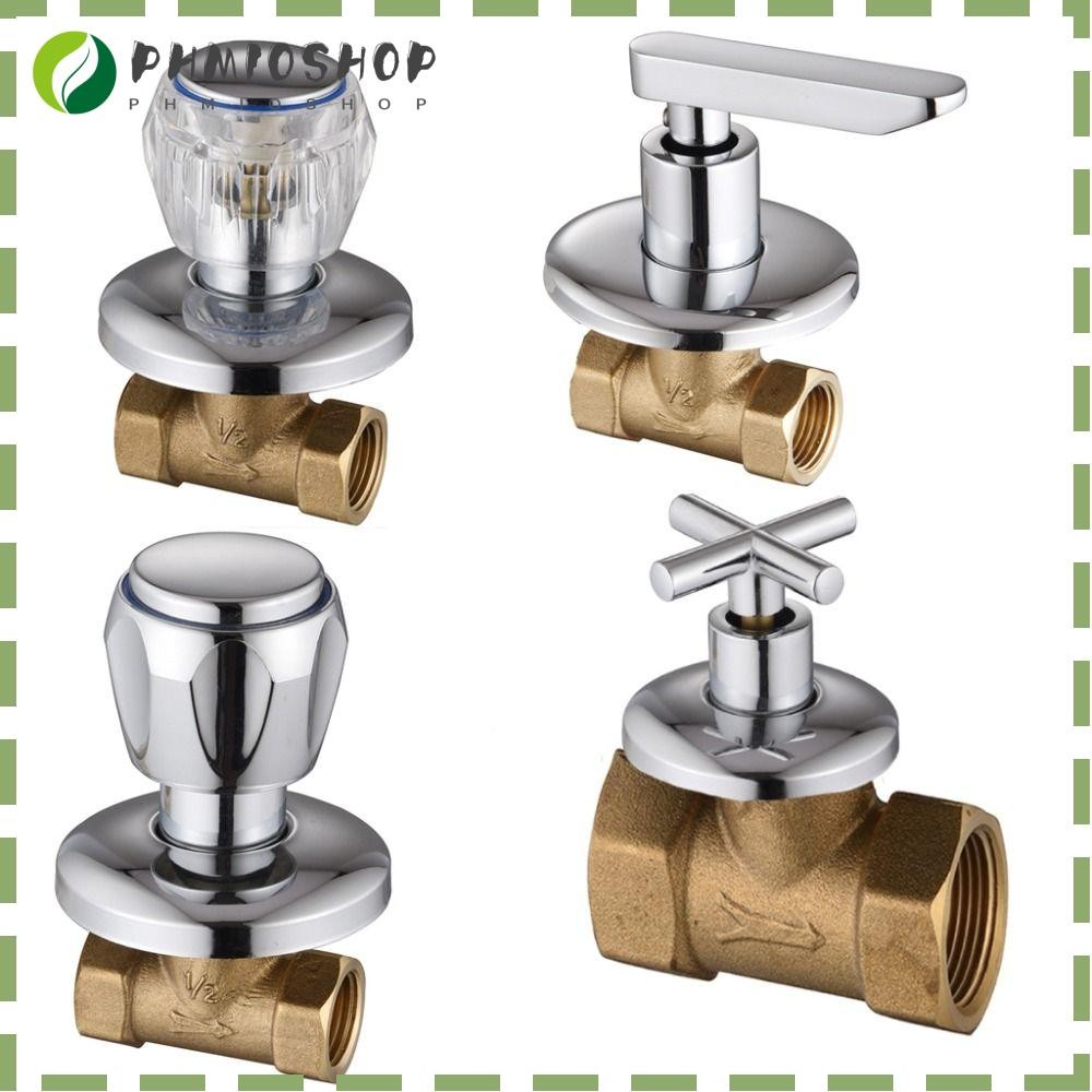 MIOSHOP Shower Stop Valve, Open Quickly 1/2" 3/4" Switch Water Valve ...