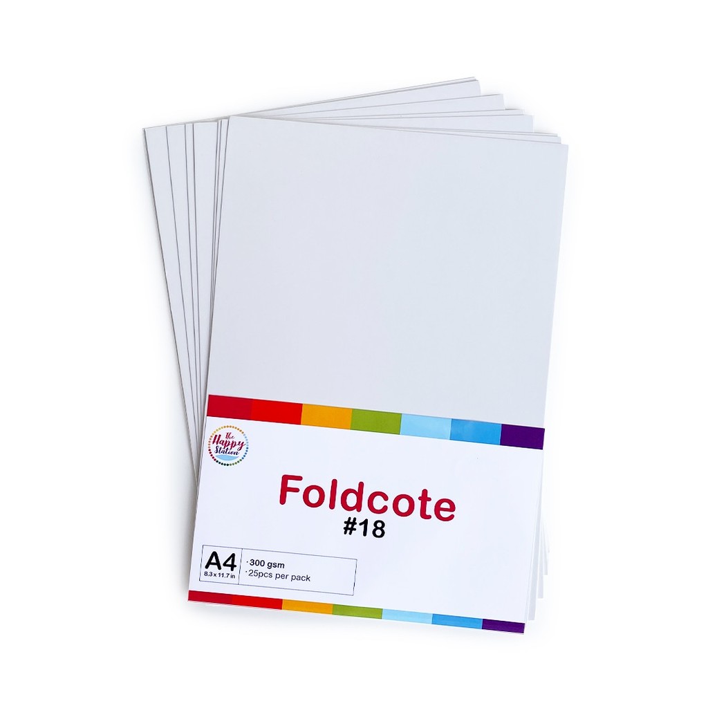 THE HAPPY STATION | Foldcote, A4 - 25 sheets | Shopee Philippines