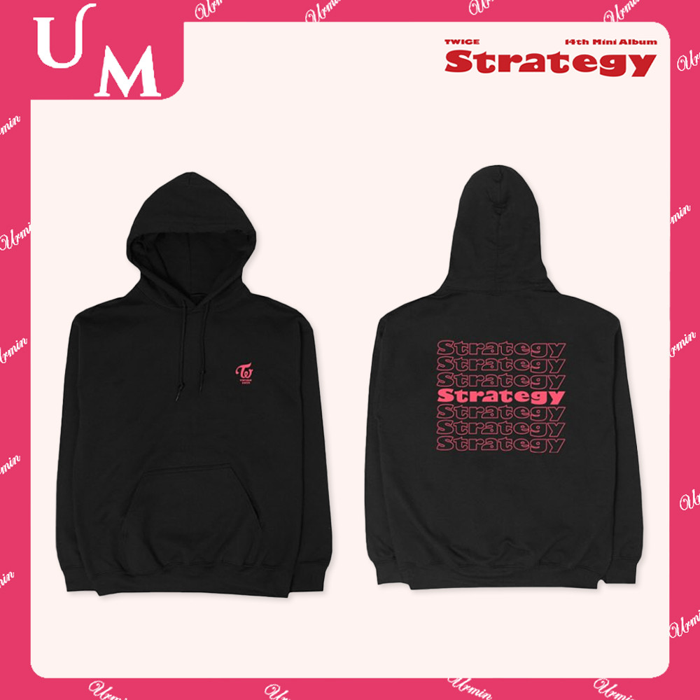 TWICE STRATEGY POP-UP Merch Cotton Minimalist Hoodie Vintage Plus Size ...