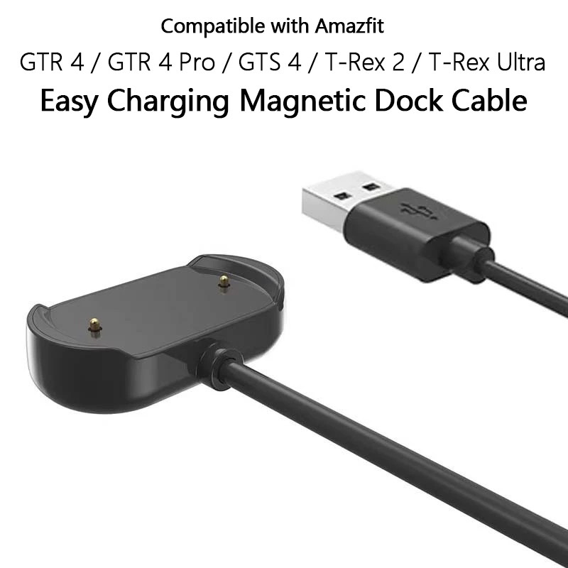 High Quality USB Easy Charging Cable For Amazfit T-Rex 2 Ultra GTR GTS ...