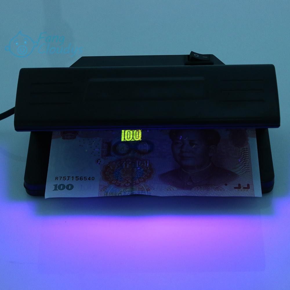 EU Plug UV Light Money Detector Checker 220V 50Hz 4W UV Led Counterfeit ...