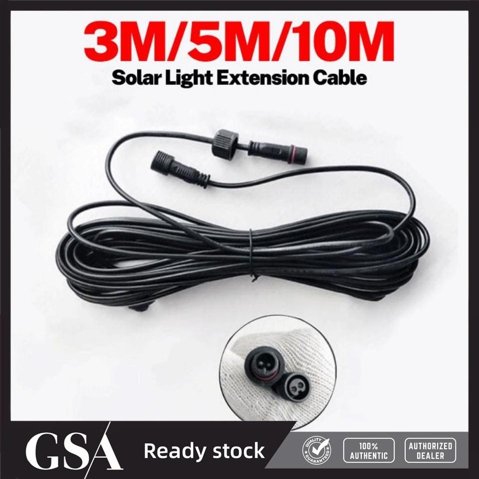 3/5M/10M Solar Light Extension Cable Thick Wire Power Cord Solar ...