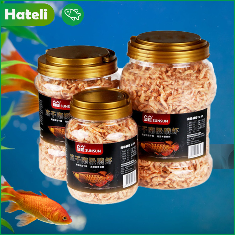 HATELI Aquarium Tropical Fish Foods Turtle Arowana Feeding Freeze Dried ...
