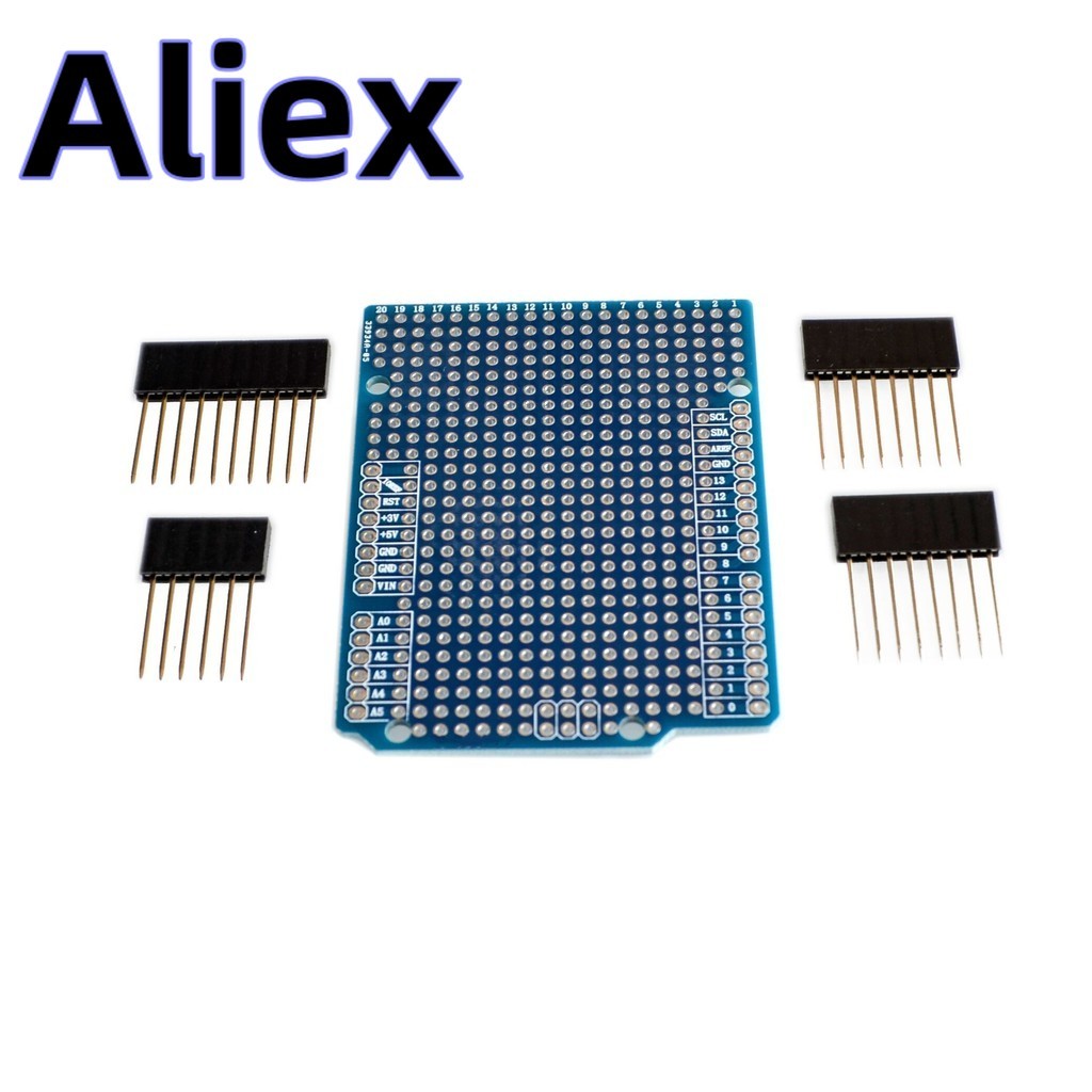 Prototype PCB Expansion Board For Arduino UNO R3 ATMEGA328P Shield FR-4 ...