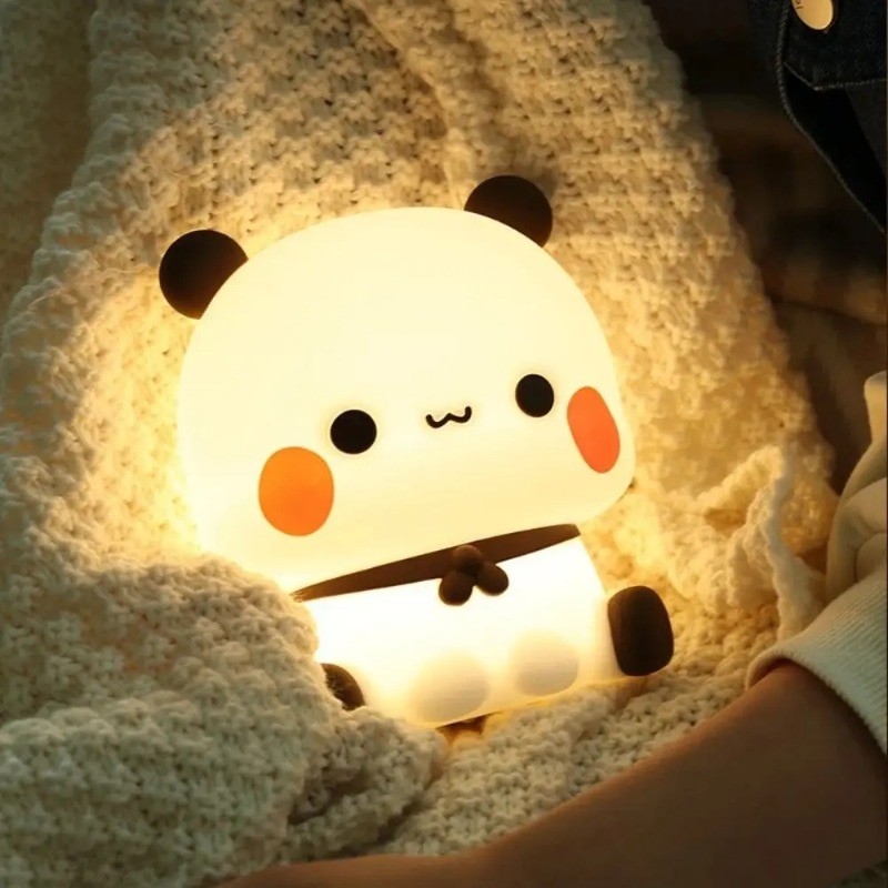 Kawaii Bear Panda Bubu And Crayon Shin-Chan Led Night Light Lamp 2 ...