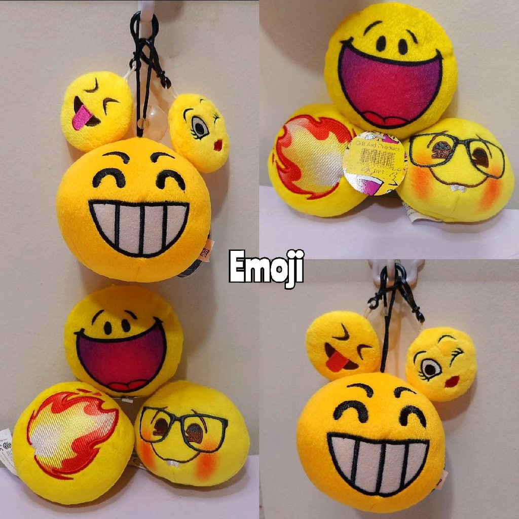 Emoji Emoticons Bag Charm Plushies Mini Stuffed Toy | Shopee Philippines