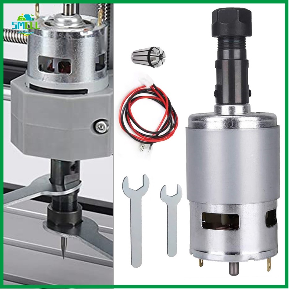 【SMELLSHI】 CNC 775 Spindle Motor DC 12V-24V 20000RPM Electric Motor ...