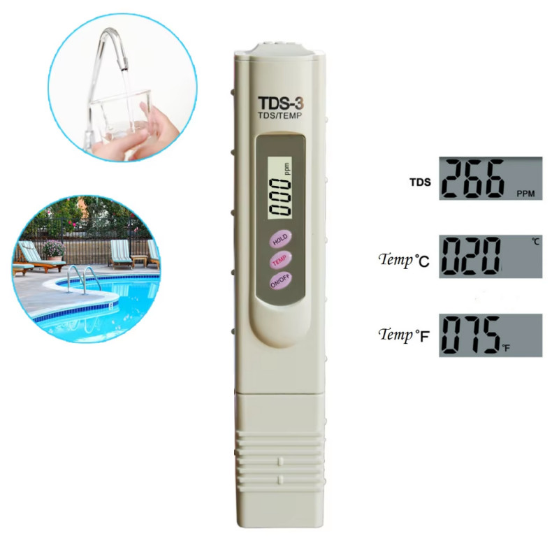 Digital High Accuracy TDS Meter Digital Water Tester Digital Meter Tester 0-9990ppm Measurement ...