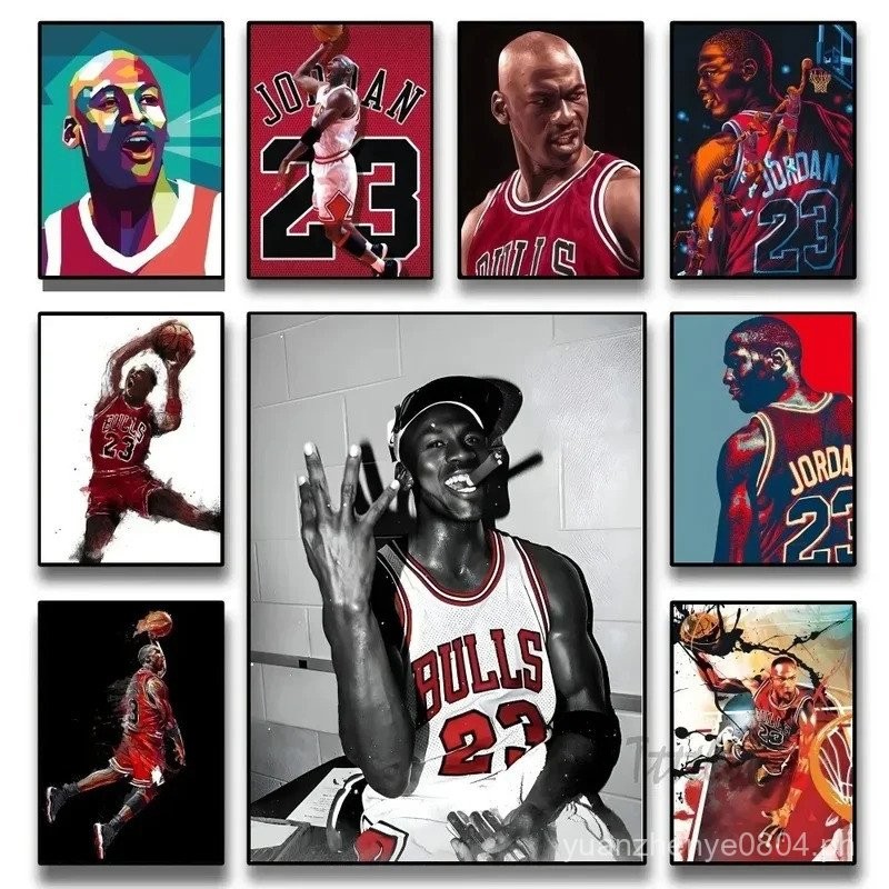 Michael Jordan Basketball Player Canvas Poster Print Wall Art for ...