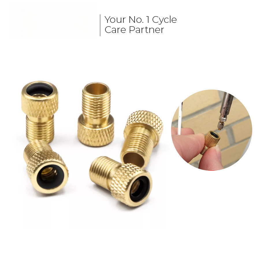 Presta to Schrader Valve Converter Adapter Mountain Road Bike MTB ...