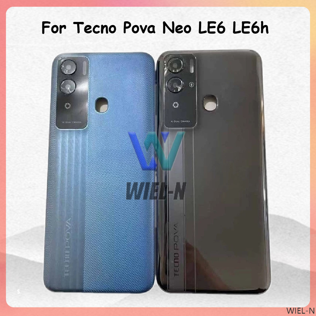 For Tecno Pova Neo LE6 LE6h Back Battery Cover Case with Camera Lens ...