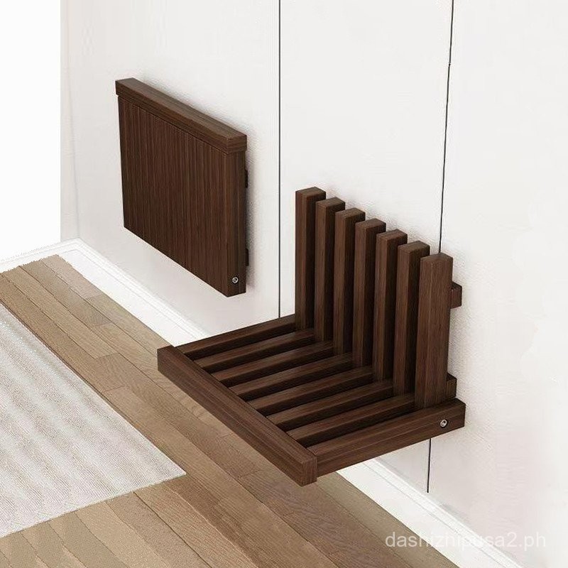 Foldable Shoe Changing Stool Wall-Mounted Entryway Door Hanging Wall ...