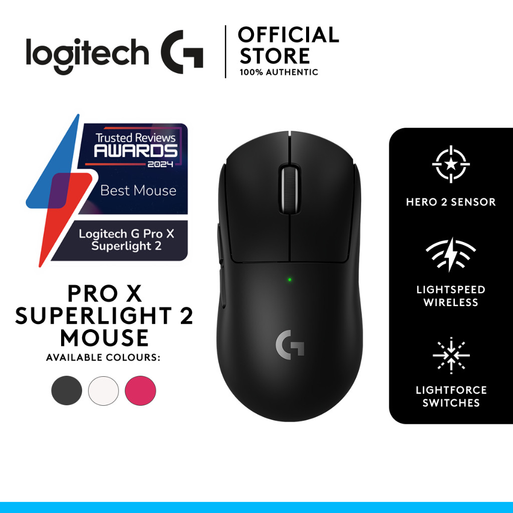 Logitech Gaming Mouse G Pro X Superlight 2 44,000 DPI Lightspeed ...