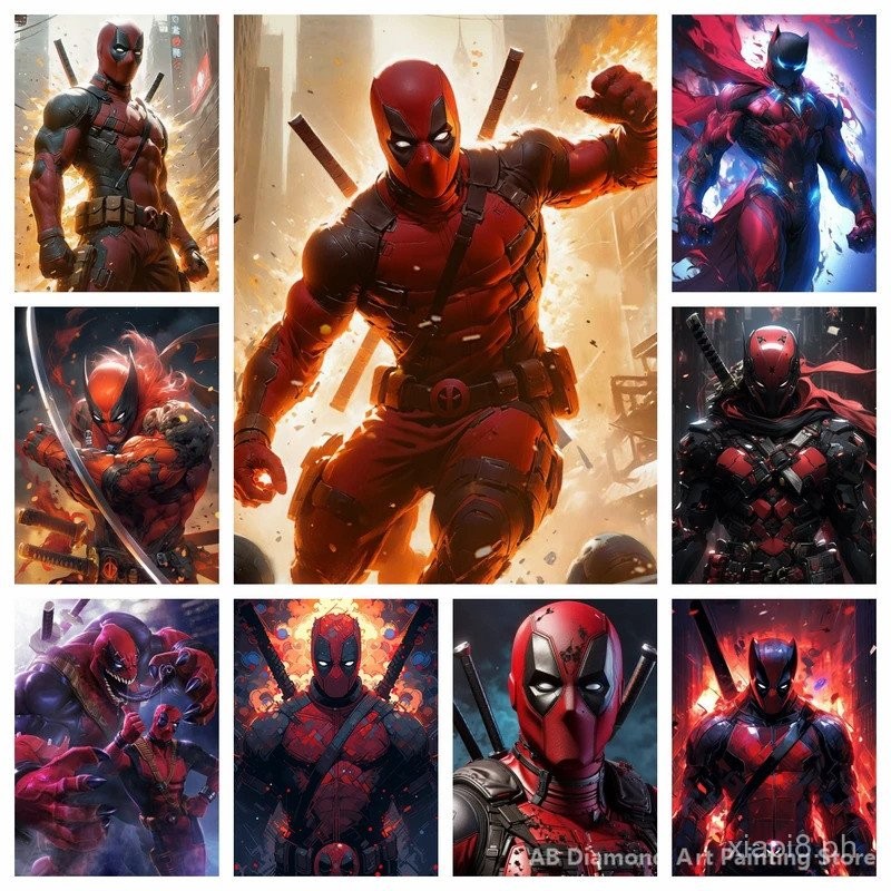 Deadpool Anime Poster Print Home Decor Modern Wall Art,No Frame Canvas ...