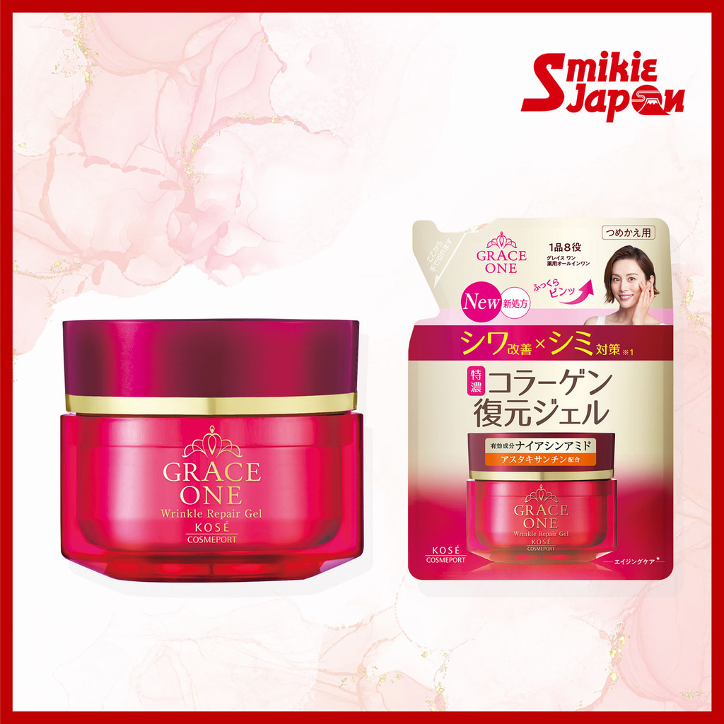 KOSE GRACE ONE Medicated Wrinkle Repair Gel 100g at 90g Direct Mula sa Japan | Shopee Philippines