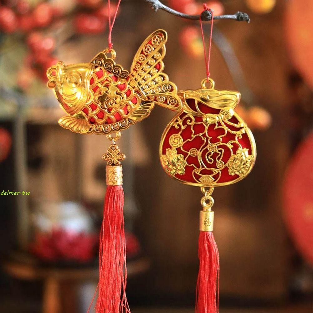 DELMER 2025 Red New Year Pendant, with Tassel | Shopee Philippines