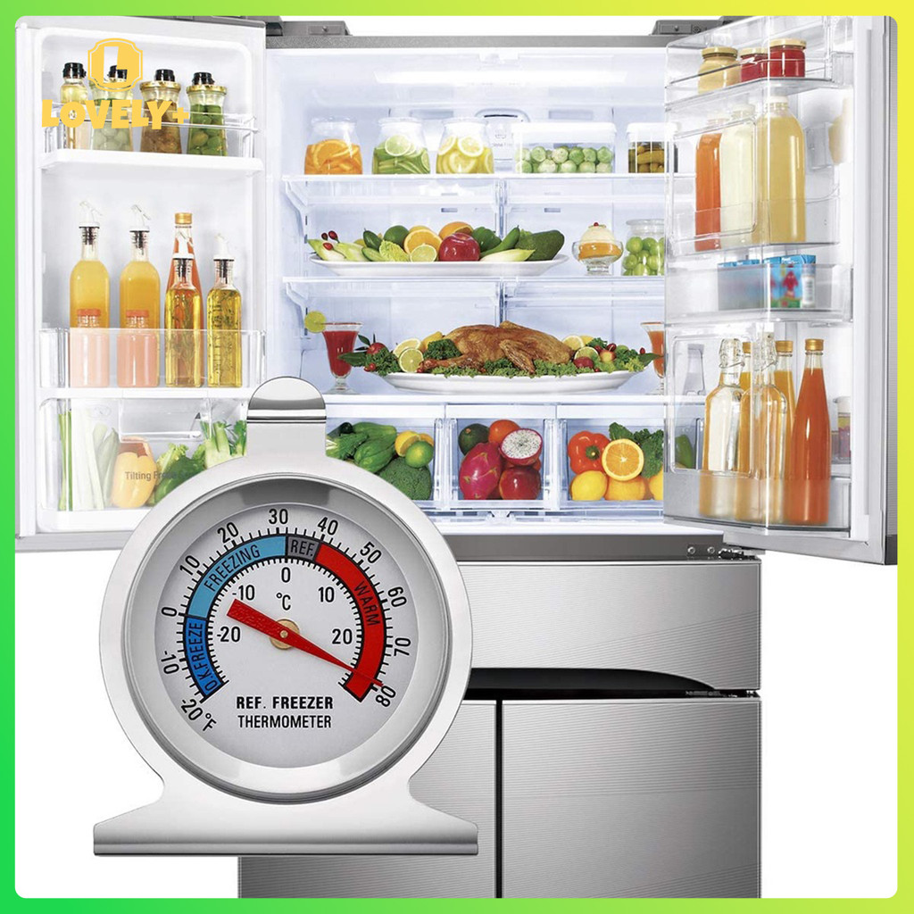 Dial Shaped Oven/Fridge Thermometer Fast Reading Seat Type Refrigerator ...